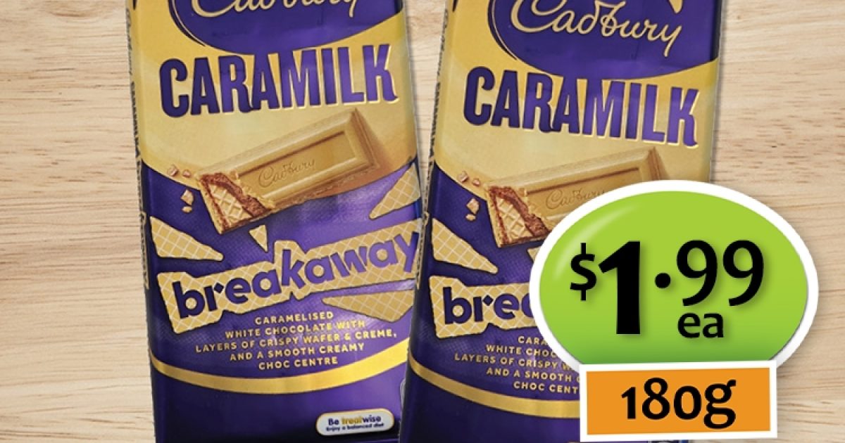 Cadbury Caramilk Breakaway 180g | Shop Tasmania