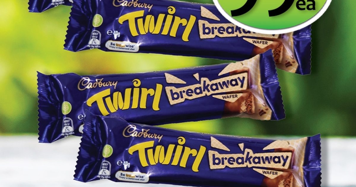Cadbury Twirl Breakaway Bars 40g | Shop Tasmania